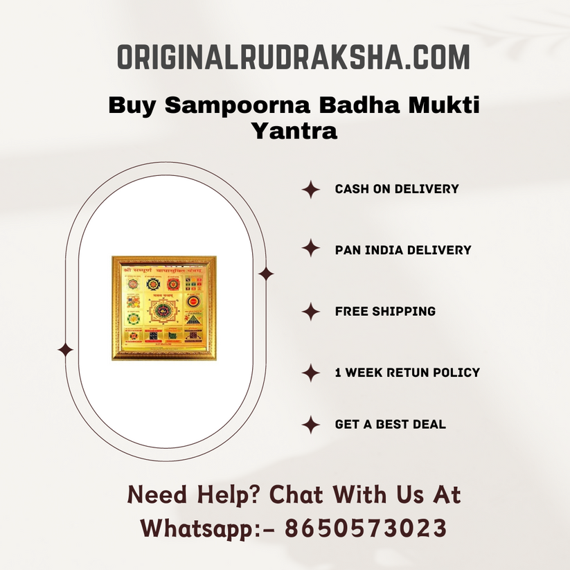 Buy Sampoorna Badha Mukti Yantra – Original Rudraksha